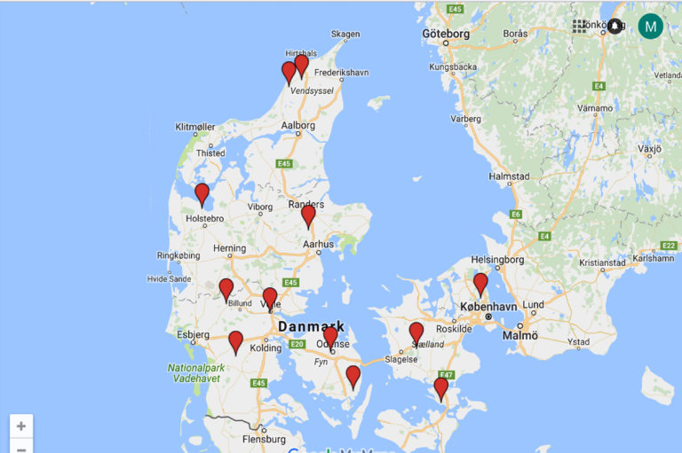 Danmarkskort - Vittrup